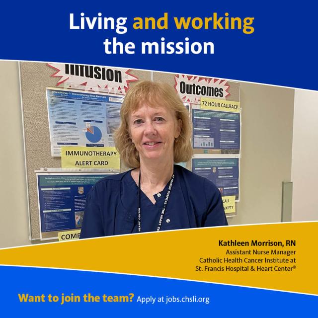 Living the Mission: Kathleen Morrison | Catholic Health Long Island
