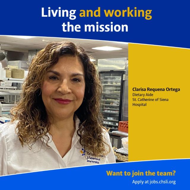 Living the Mission: Clarisa Requena Ortega | Catholic Health Long Island
